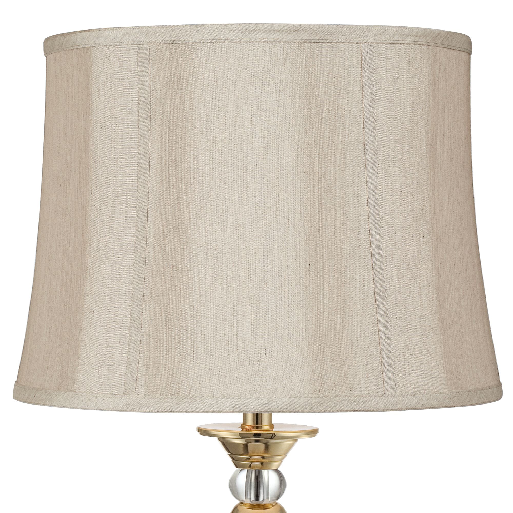 Springcrest Taupe Medium Softback Round Lamp Shade 14" Top x 16" Bottom ...