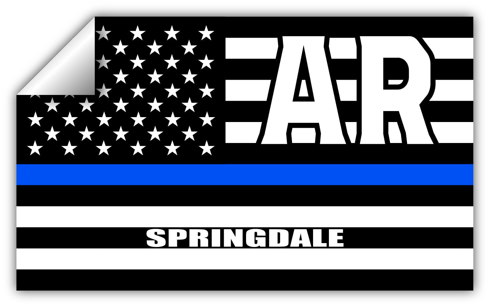 Springdale AR Arkansas Washington County Thin Blue Line Stealthy USA ...