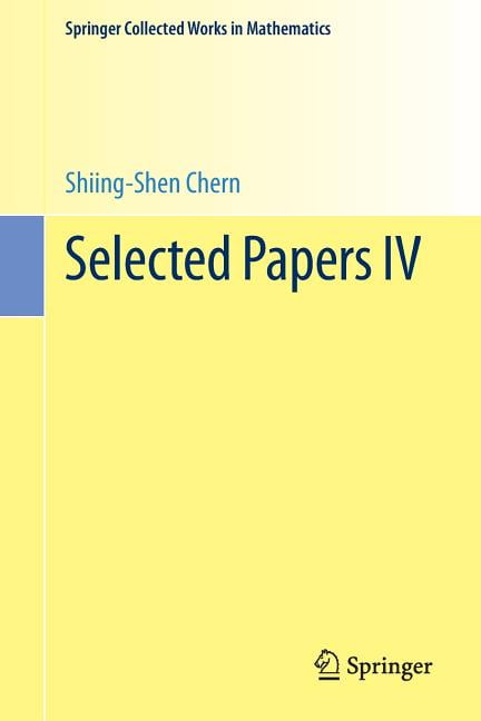 Springer Collected Works in Mathematics Selected Papers IV, (Paperback ...