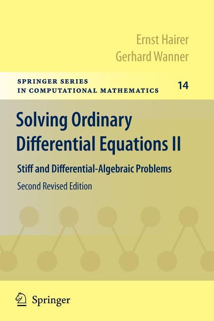 Springer Computational Mathematics Solving Ordinary Differential