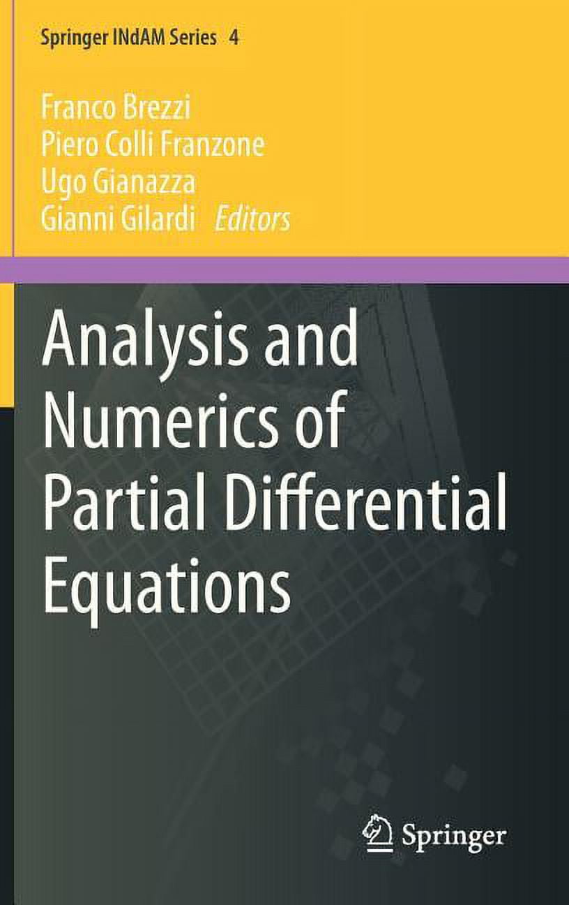 Springer Indam Analysis and Numerics of Partial Differential Equations, Book 4, (Hardcover ...