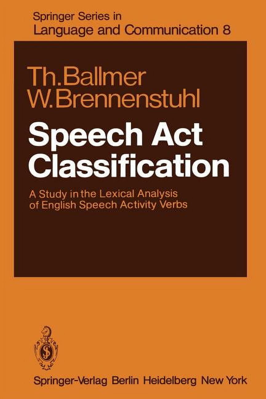 Springer Language and Communication Speech ACT Classification: A Study ...