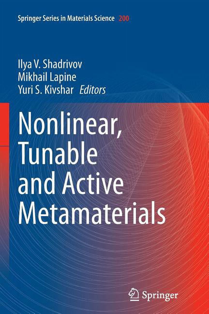 Springer Materials Science Nonlinear, Tunable and Active Metamaterials ...