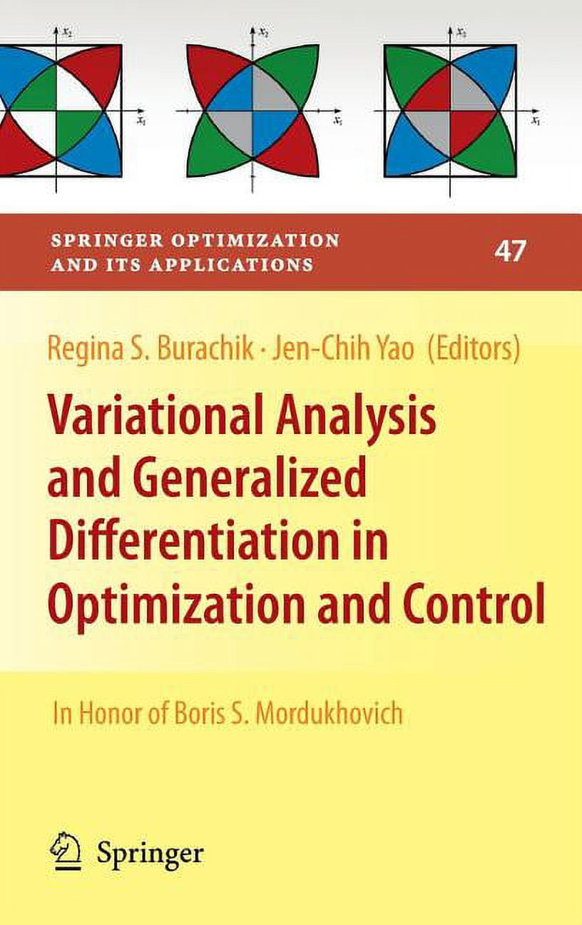 Springer Optimization And Its Applications Variational Analysis And Generalized Differentiation