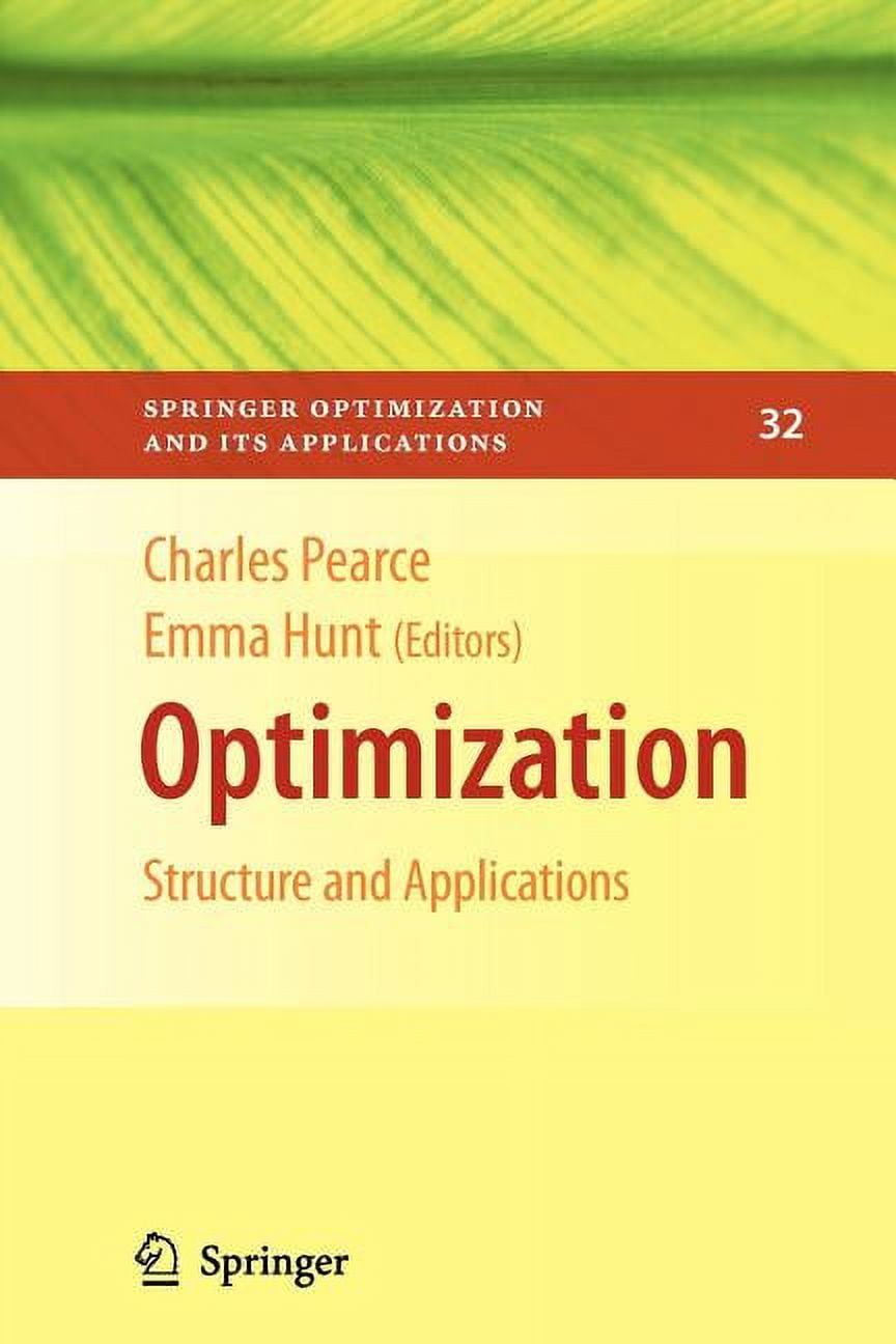 Springer Optimization And Its Applications Optimization Structure And