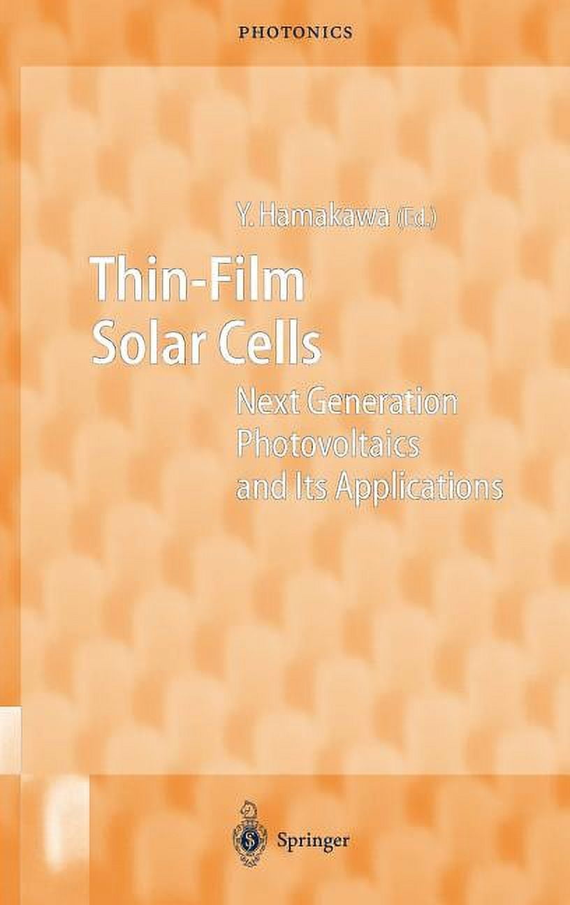 Springer Photonics: Thin-Film Solar Cells: Next Generation ...
