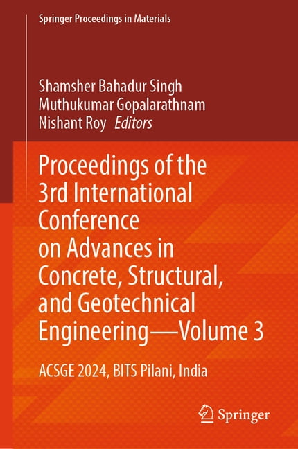 Springer Proceedings in Materials Proceedings of the 3rd International ...