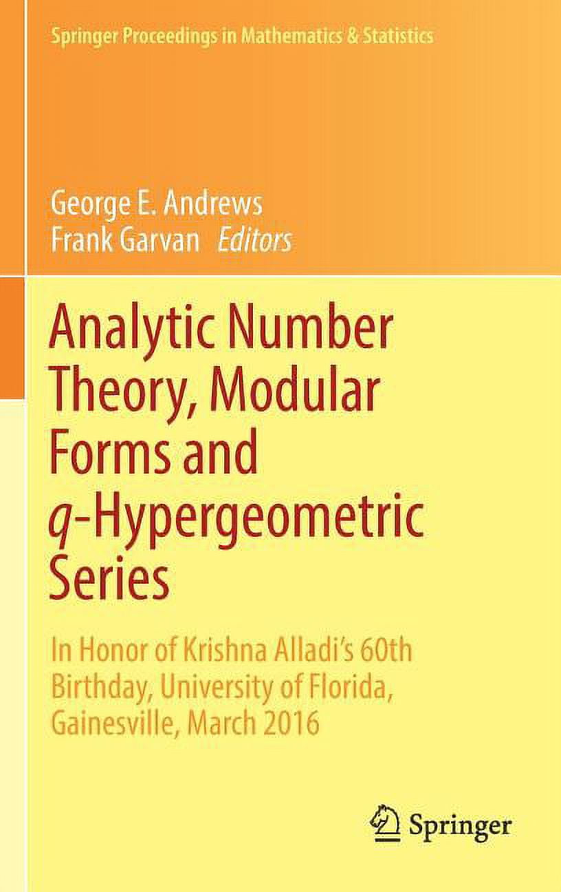 Springer Proceedings In Mathematics And Statistics Analytic Number Theory Modular Forms And Q