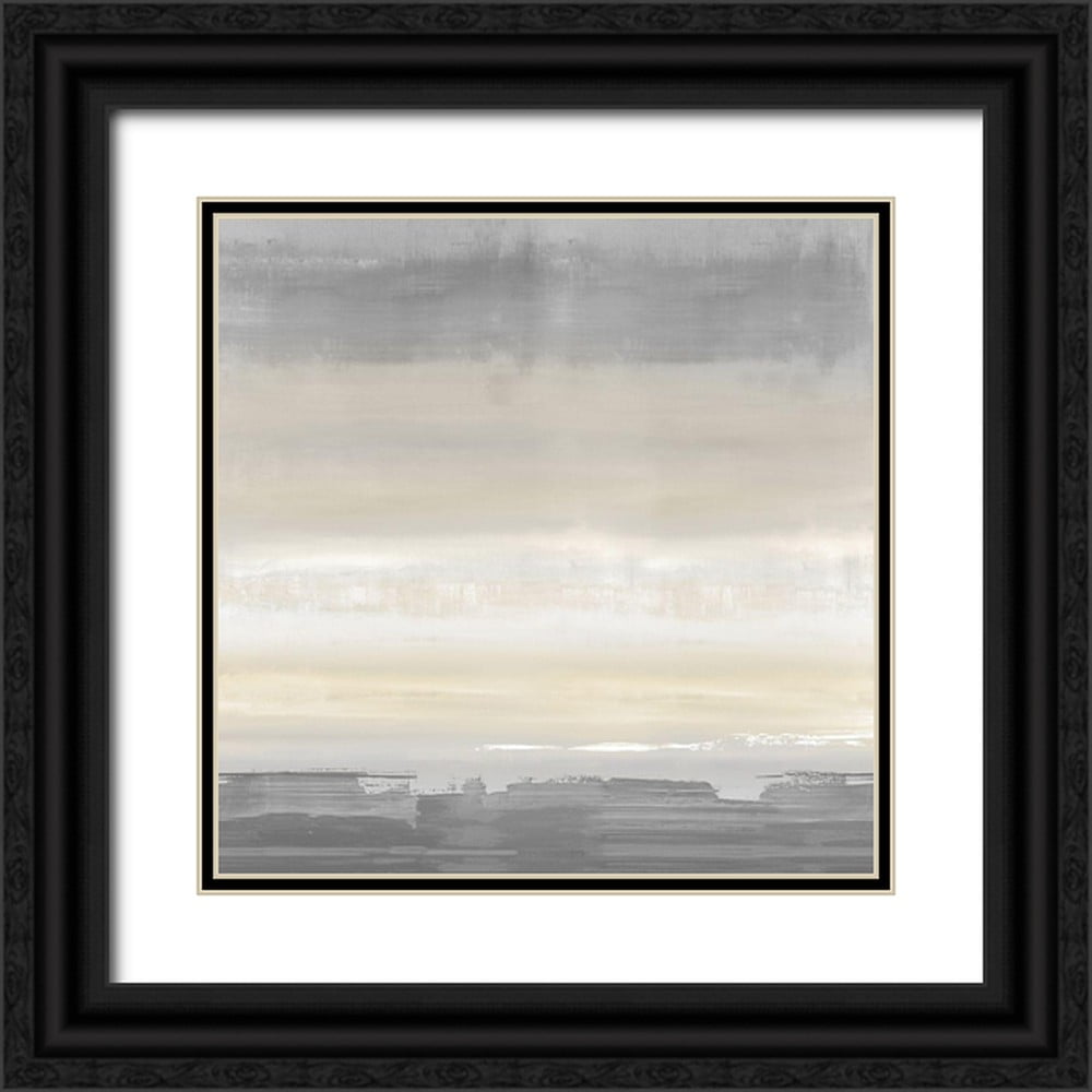 Springer, Rachel 15x15 Black Ornate Wood Framed with Double Matting ...