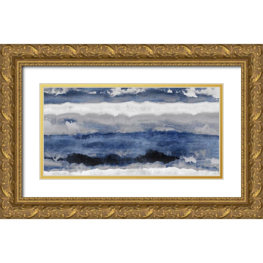 Springer, Rachel 18x11 Gold Ornate Wood Framed with Double Matting ...