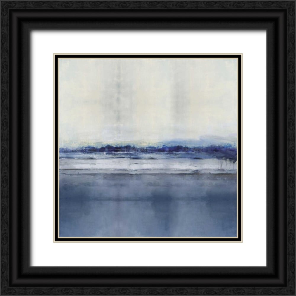 Springer, Rachel 26x26 Black Ornate Wood Framed with Double Matting ...