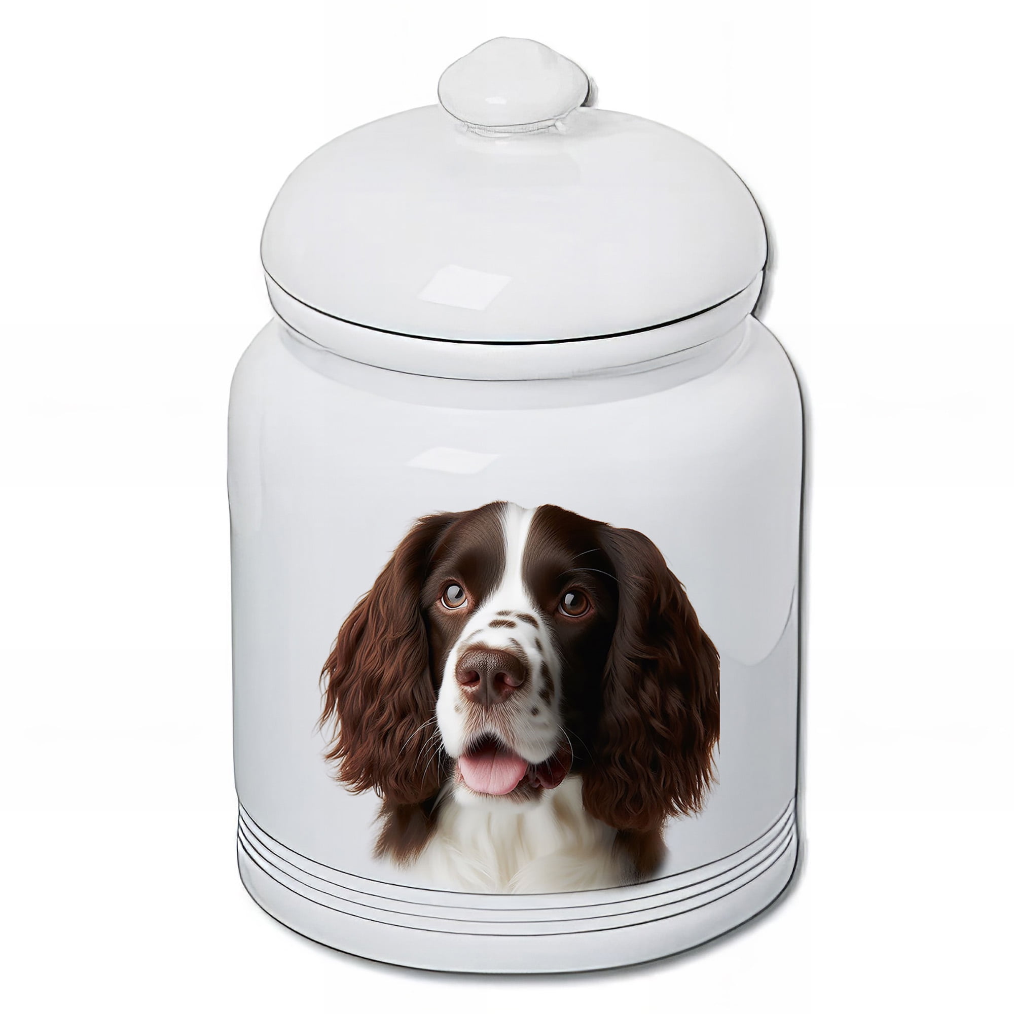 Springer Spaniel L/W - Best of Breed Dog and Cat Ceramic Treat Jar ...