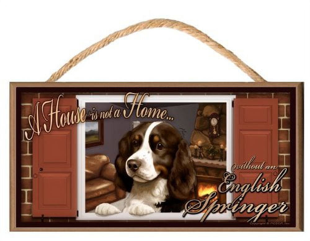 Springer Spaniel "Paws on the Windowsill" A House is Not a Home Dog ...