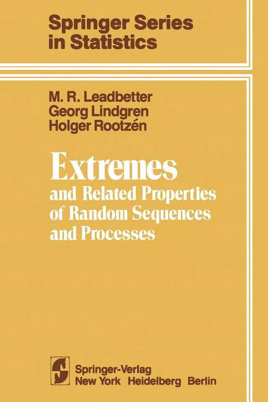 Springer Statistics Extremes and Related Properties of Random Sequences ...