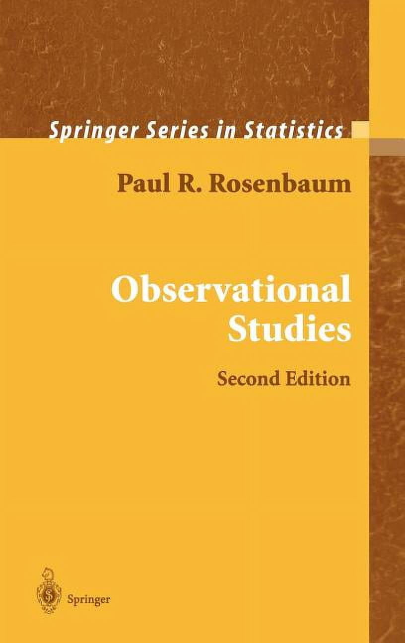 Springer Statistics Observational Studies, (Hardcover) - Walmart.com