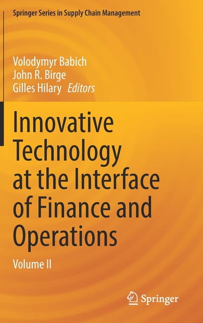Springer Supply Chain Management Innovative Technology at the Interface ...