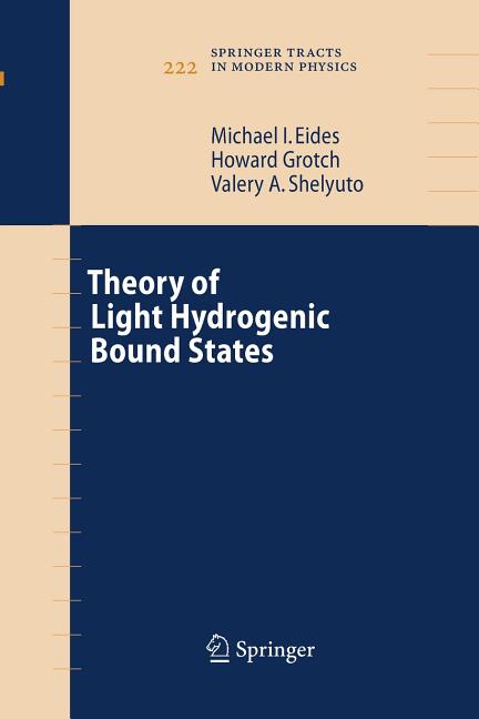 Springer Tracts in Modern Physics Theory of Light Hydrogenic Bound ...