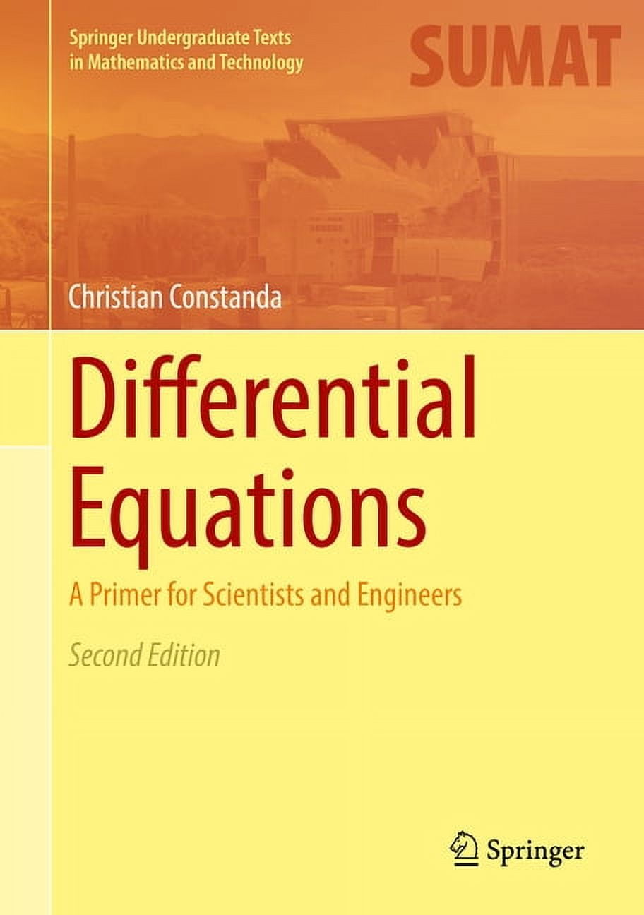 Springer Undergraduate Texts in Mathemat Differential Equations: A ...