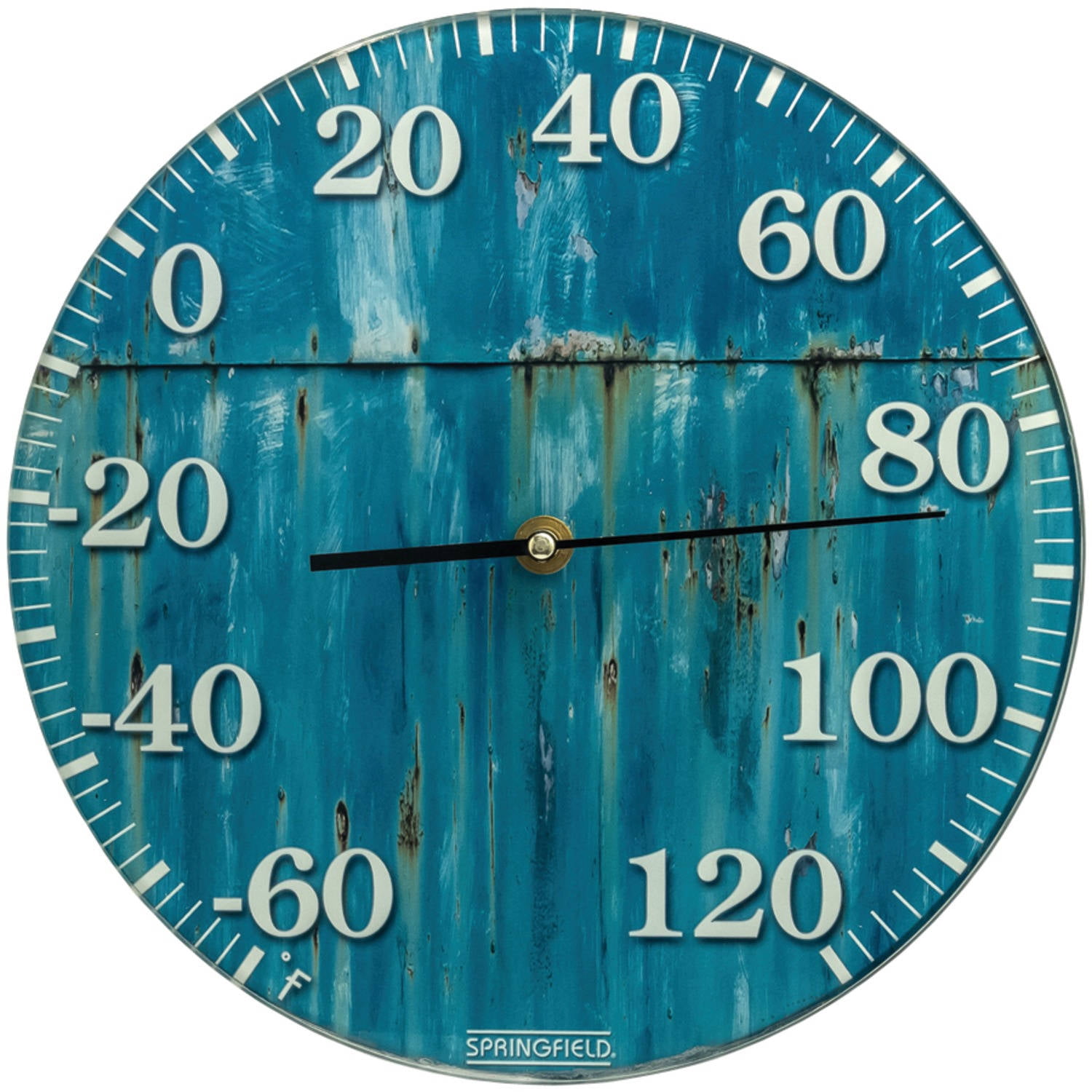 Springfield Turquoise Rusted Glass Thermometer 10-inch - Walmart.com