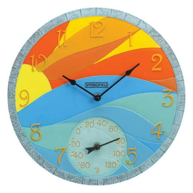 14IN WALL THM/CLK SUNRISE - Walmart.com