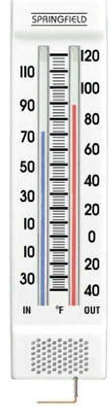 Springfield 90114 Indor/Outdoor Thermometer, 8.75" - Walmart.com