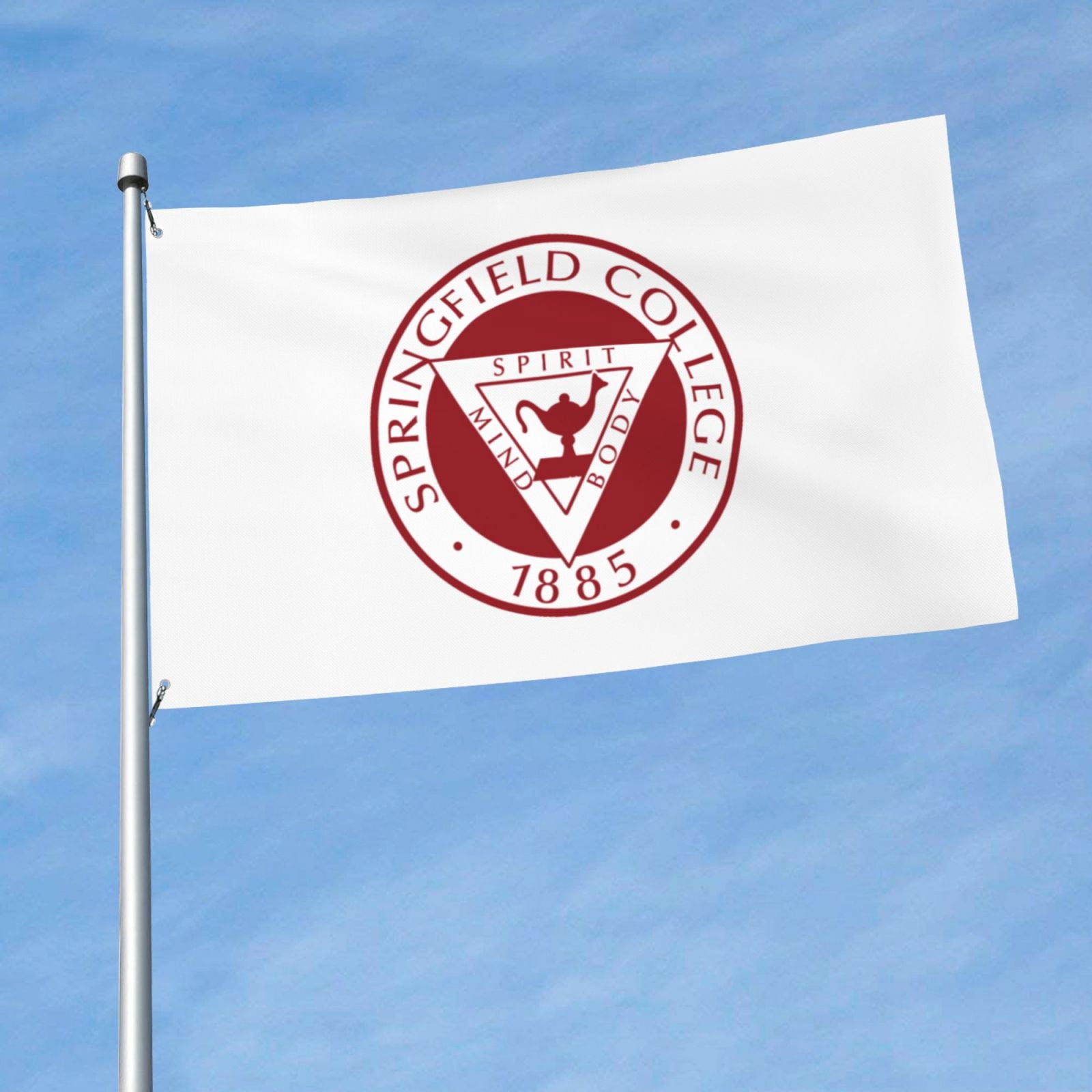 Springfield A College Logo Flag 3x5 Outdoor ,Sewn Stripes, Stronger ...