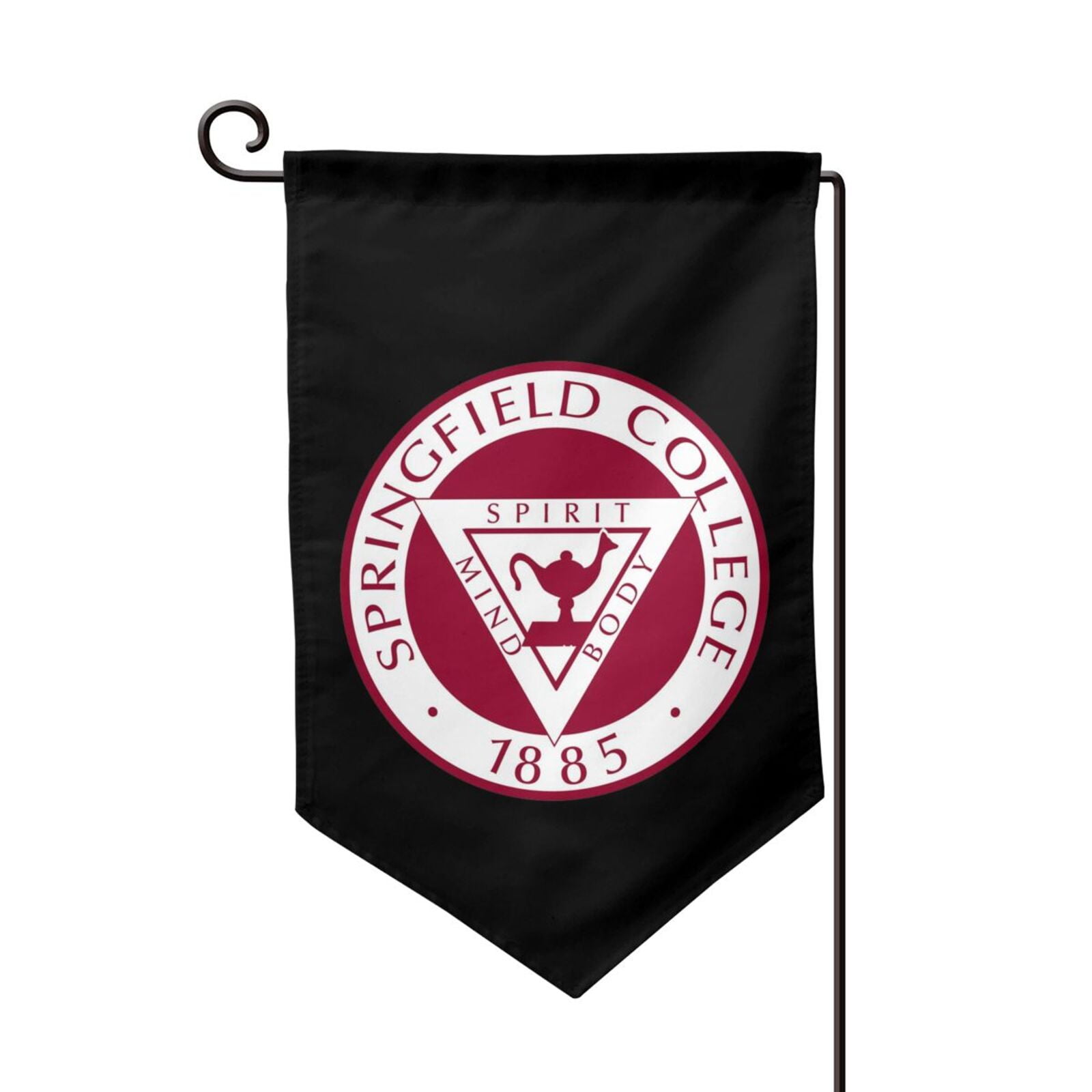 Springfield A College Logo Garden Flag Double Sided Banners For Outdoor ...