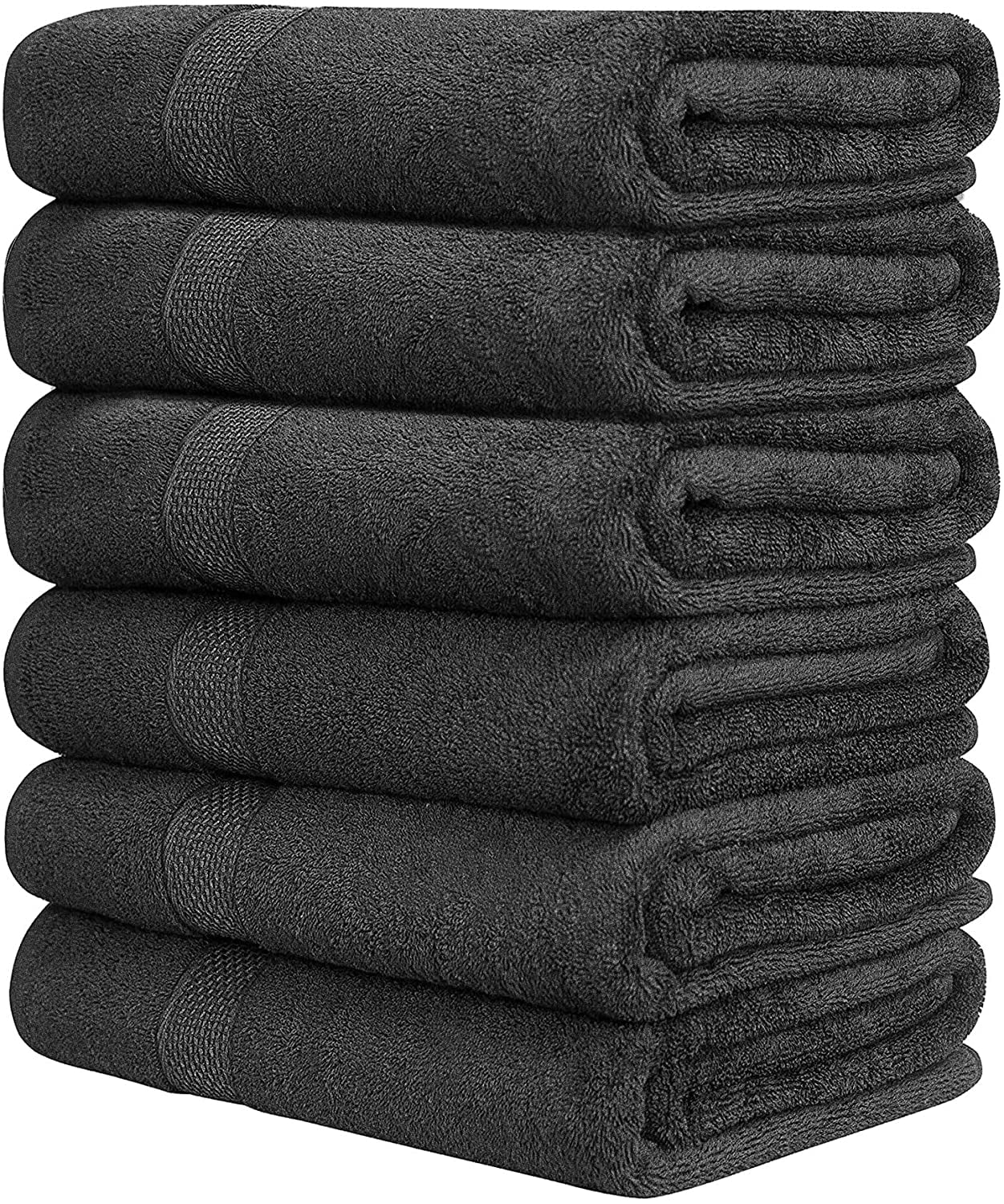 Springfield Linen Grey 24x48 inch Bath Towels, 100% Cotton, 9.0 Lbs per ...