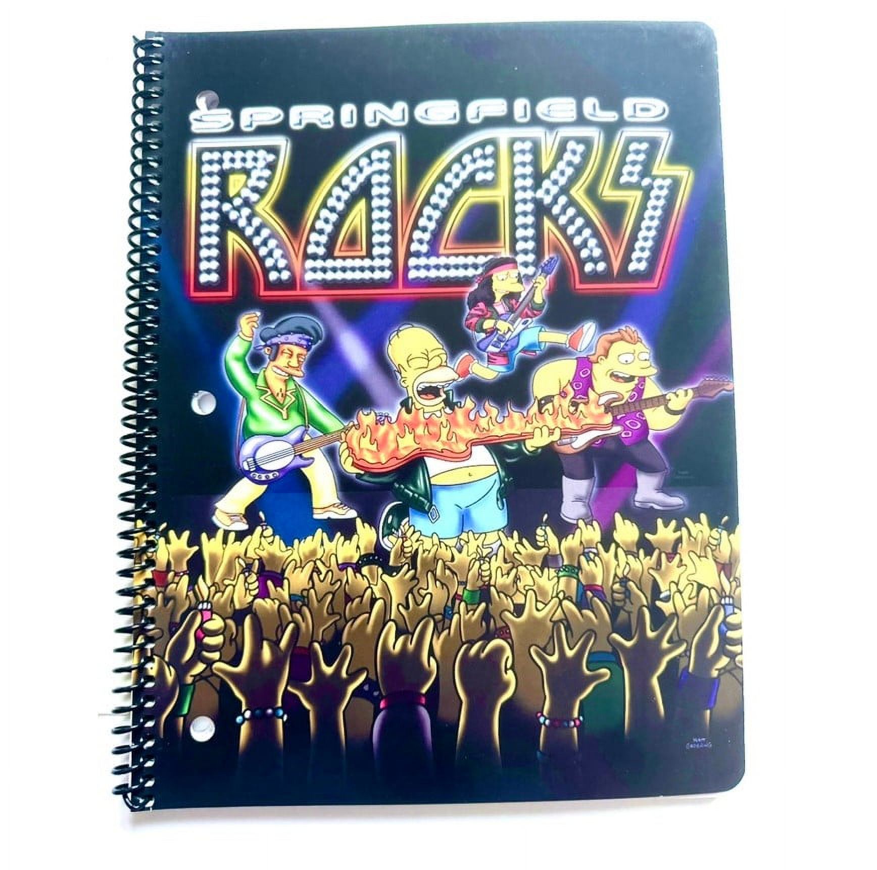 Springfield Rocks Simpsons Spiral Notebook - Walmart.com