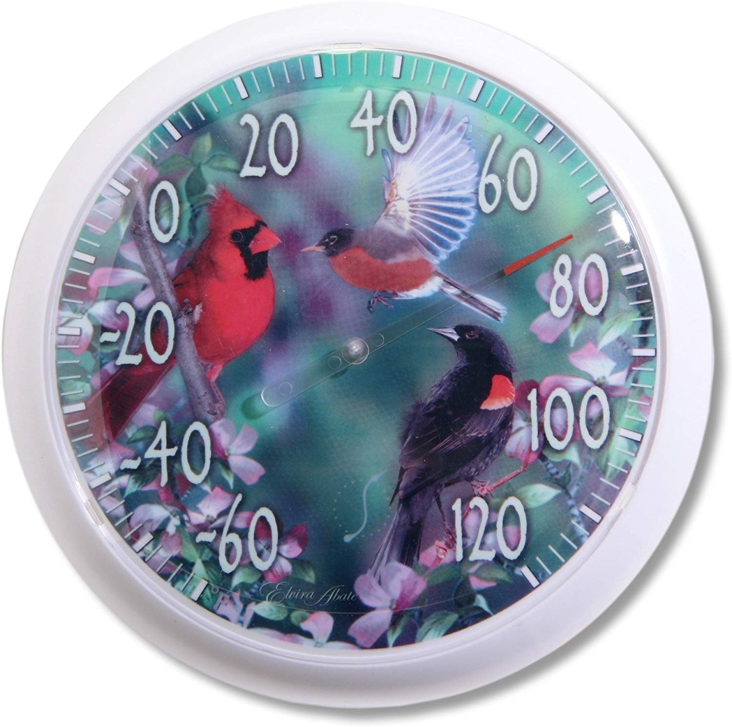 Springfield Spring Birds Low Profile Patio Thermometer 13.25-Inch ...