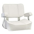 Springfield Marine 1040002 Deluxe Captains Chair White - Walmart.com
