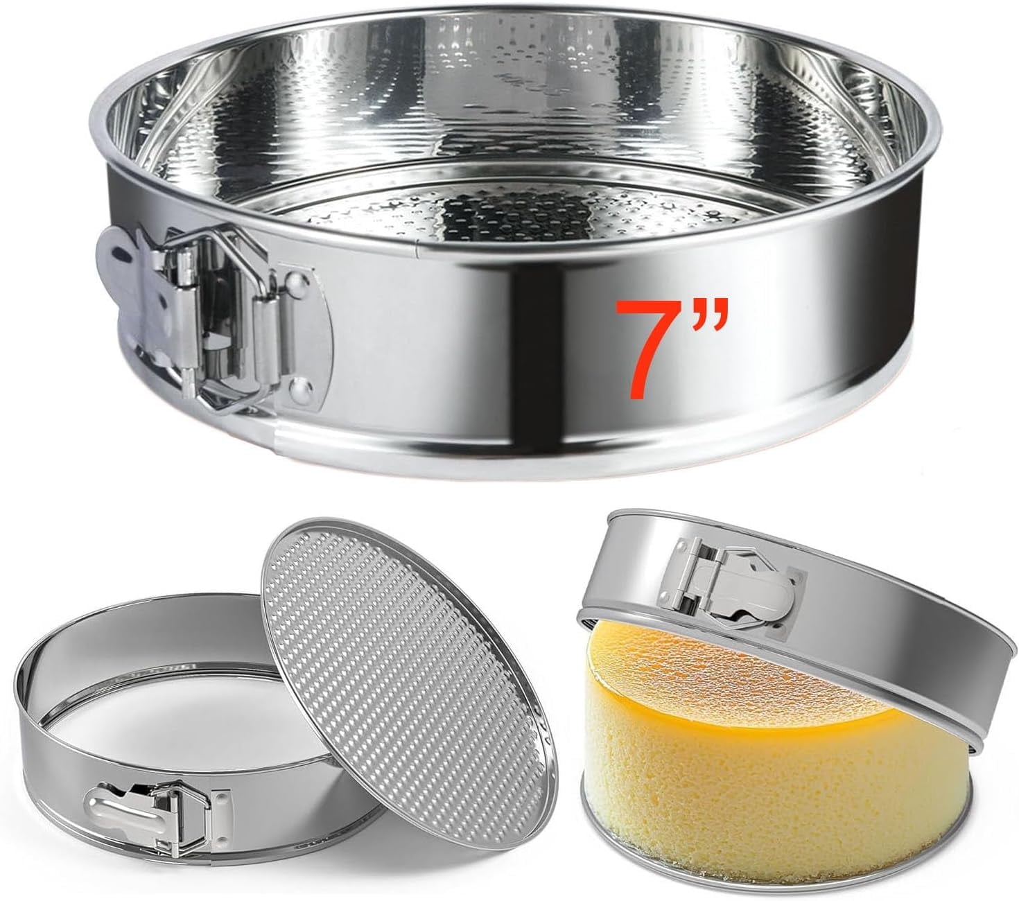 Springform Cake Pan, Stainless Steel Springform Pans, Leakproof ...