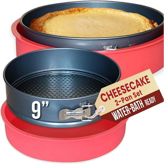 Springform Pan 9 Inch NONSTICK - 9 Springform Cheesecake Pan with ...