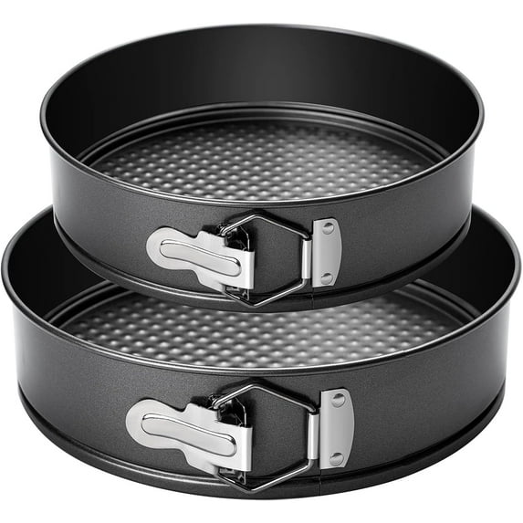 Springform Pan Set 9" 12" - Grey Nonstick Cheesecake Round Cake Pans ...