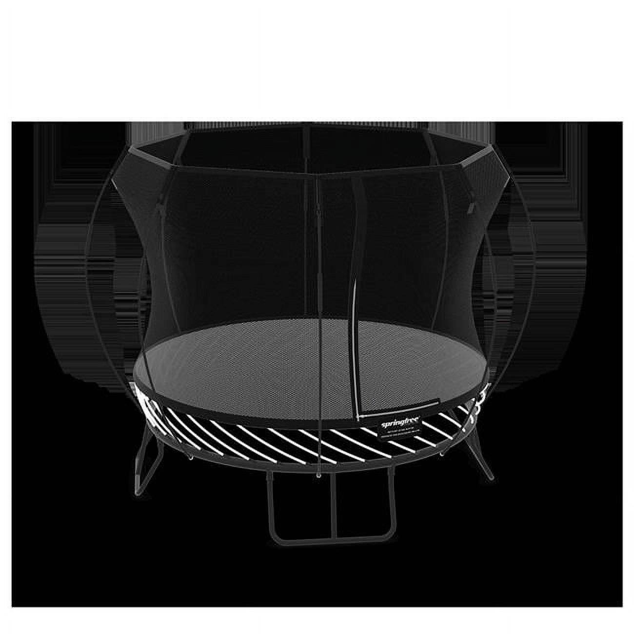 Springfree 8ft Compact Round Trampoline with Heavy Duty Enclosure Net ...