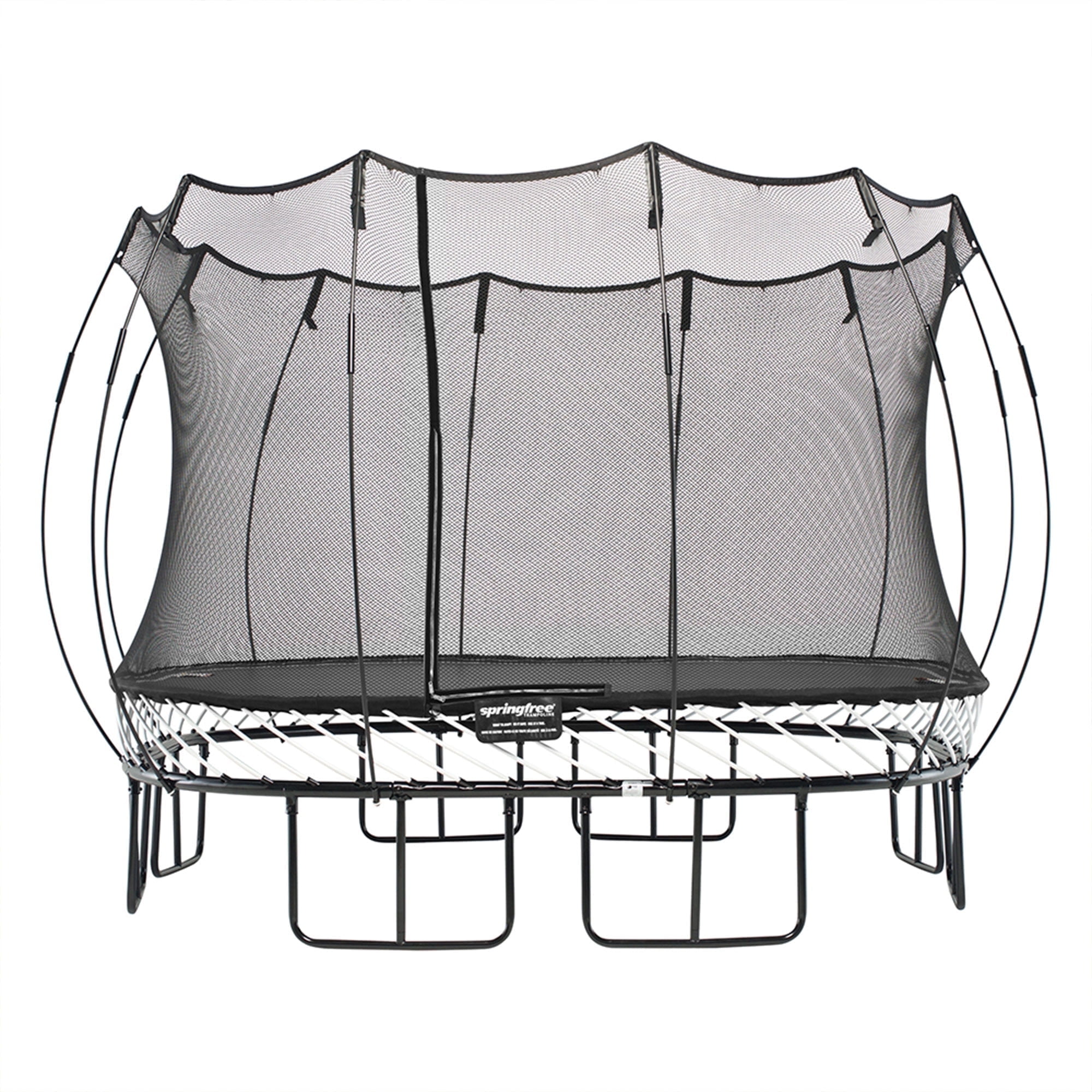 Springfree 11ft Jumbo Square Trampoline with Safety Enclosure & Jumping ...