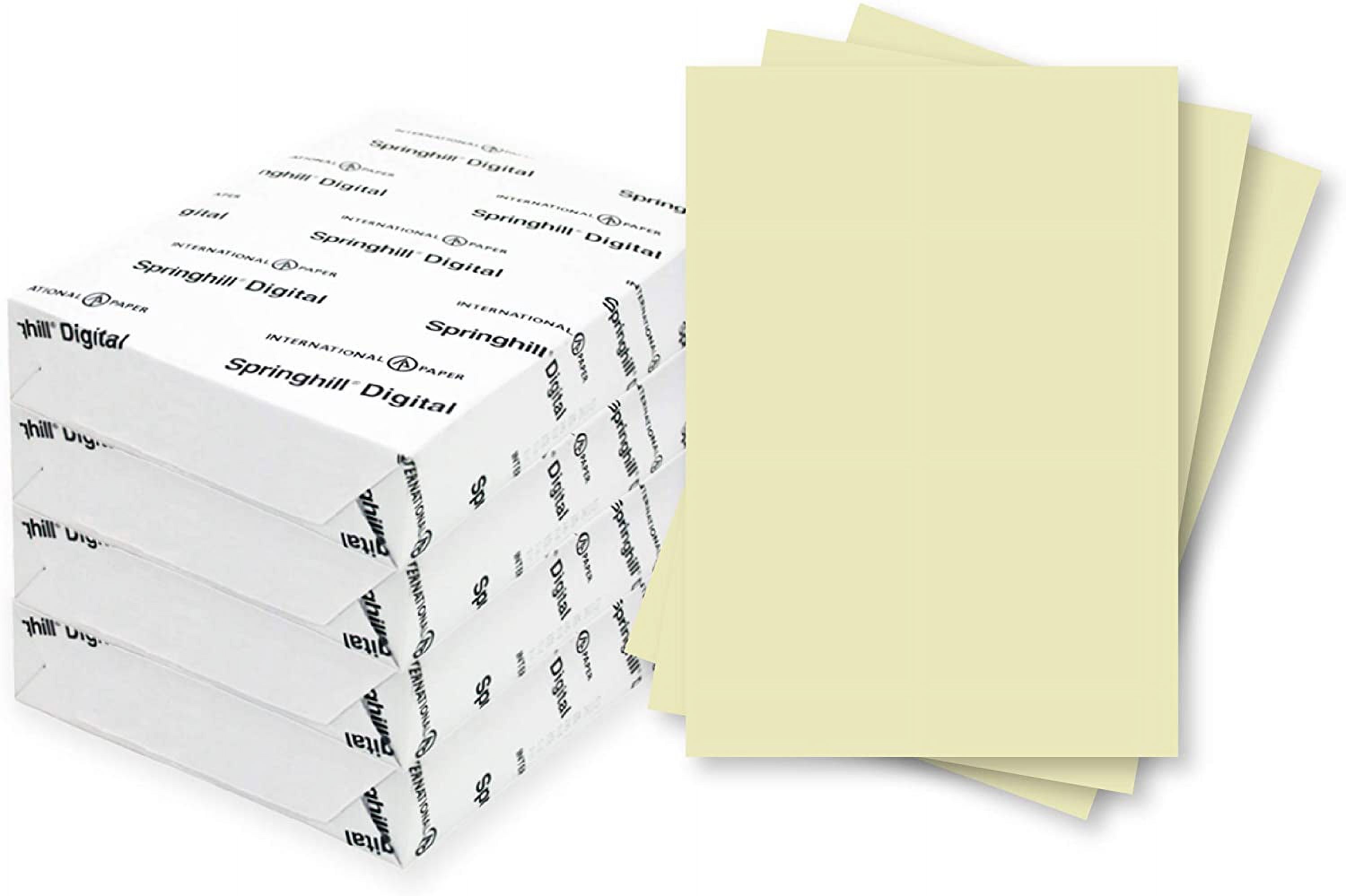 Springhill 11” x 17” Ivory Colored Cardstock Paper, 110lb, 199gsm, 1000 ...