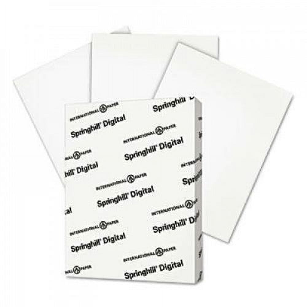 Springhill - 4 Pack - Digital Vellum Bristol White Cover 67 Lb 8 1/2 X ...