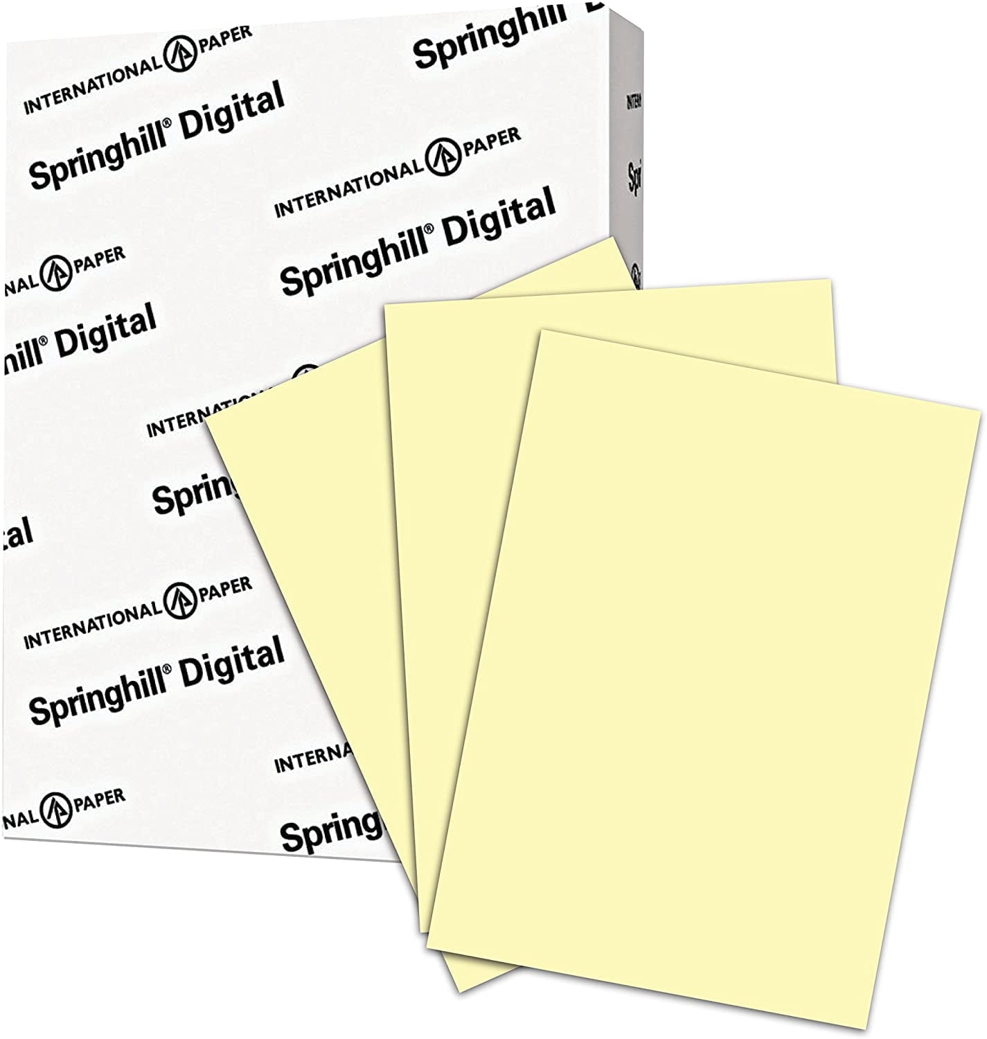 Springhill Yellow Colored Paper, 28lb Copy Paper, 104, 8.5 x 11 printer ...