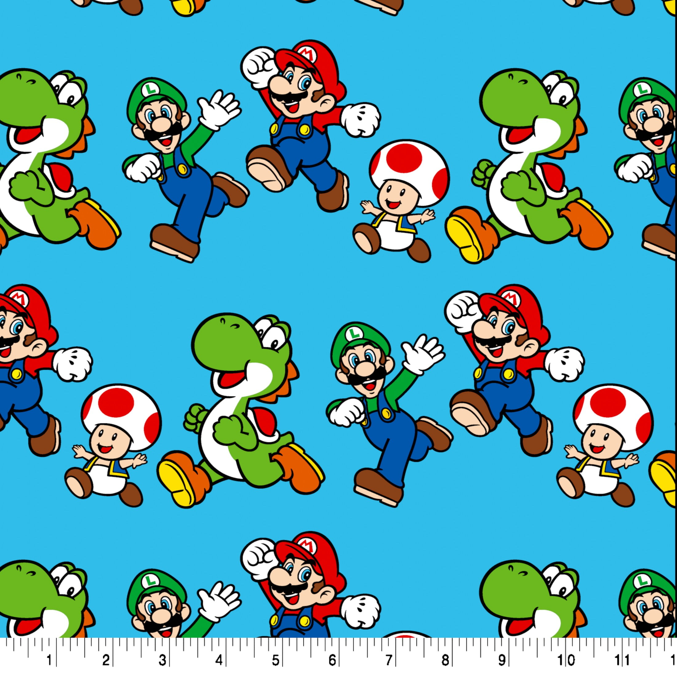 Springs Creative Super Mario Friends Jump Fat Quarter Fabric - Walmart.com