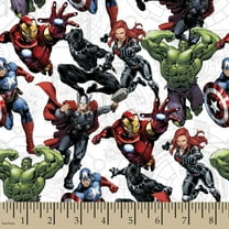 Marvel 100% Cotton Fabric, Comic Characters Pack, Material by the Yard ...