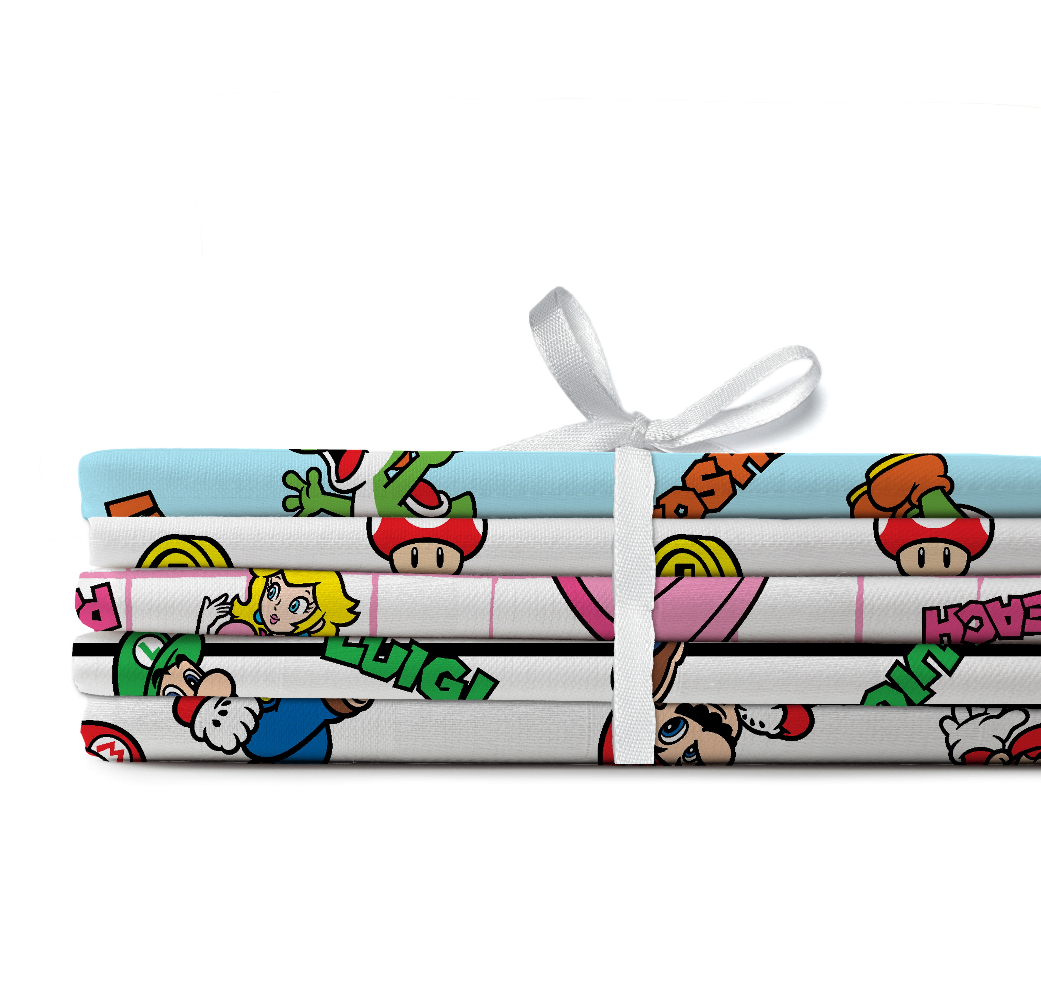 "Springs Creative Cotton Super Mario Assorted Fat Quarter Bundle, 5 ...