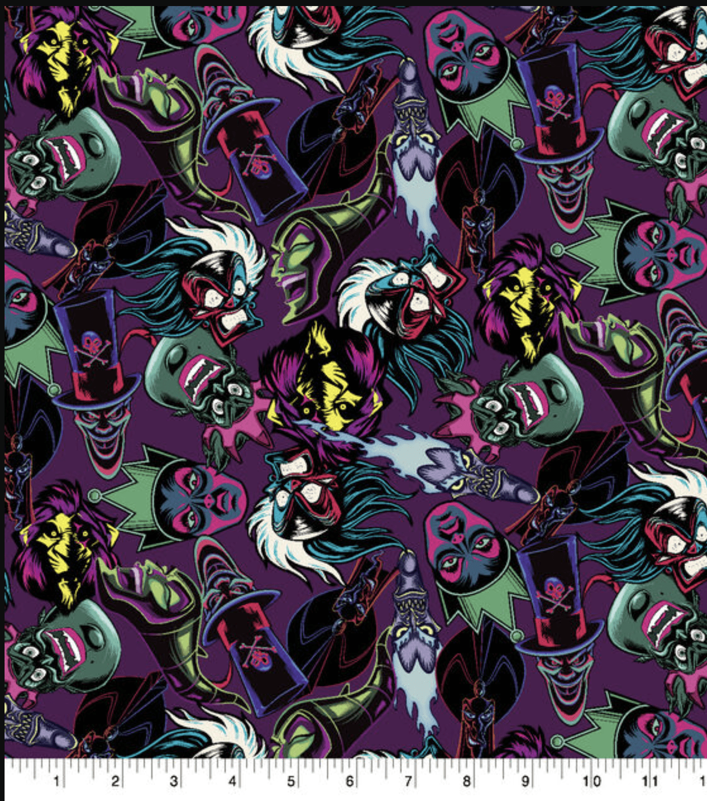 Springs Creative Disney Villains Packed Cotton Fabric by the yard ...