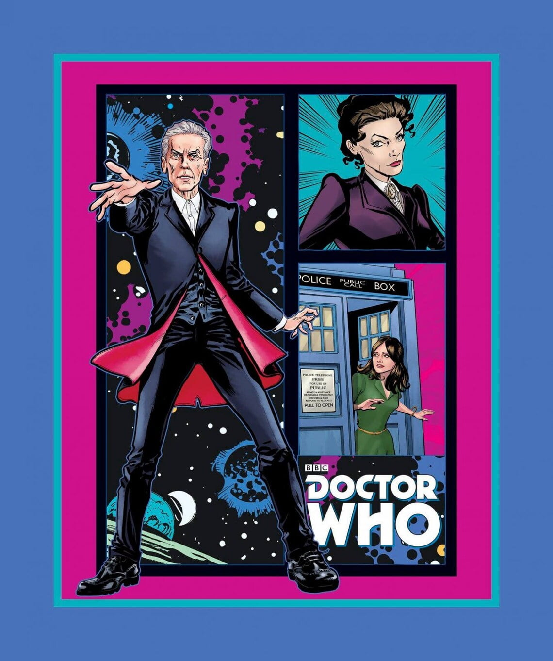 Springs Creative Dr. Who Telephone Box 36x43in. Panel 100% Cotton ...