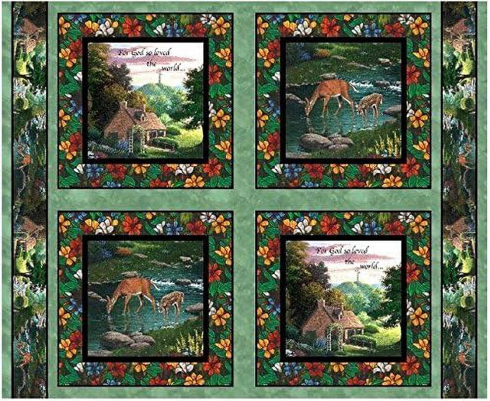 Springs Creative God So Loved The World Inspirational Panel 43" X 36 ...