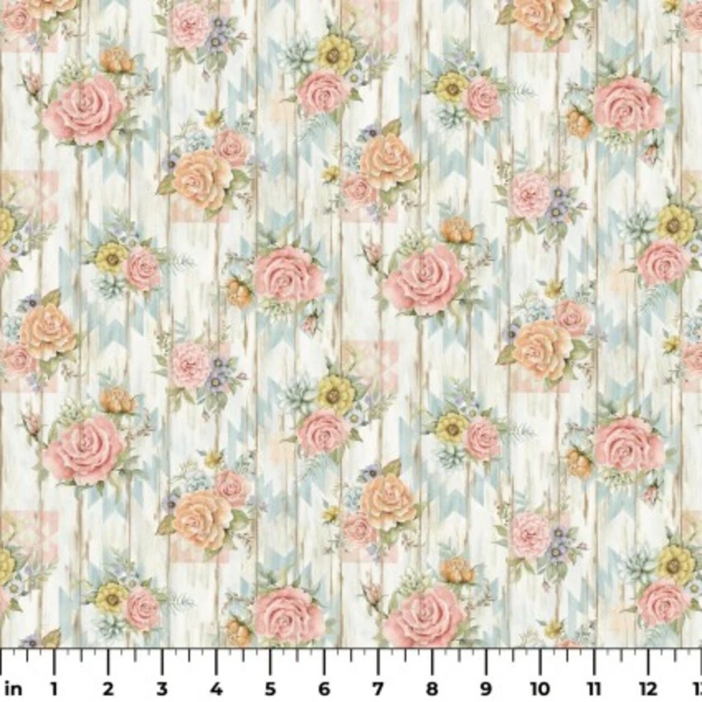 Highland Ranch Country Rose Cotton Fabric (1 Yard) - Walmart.com