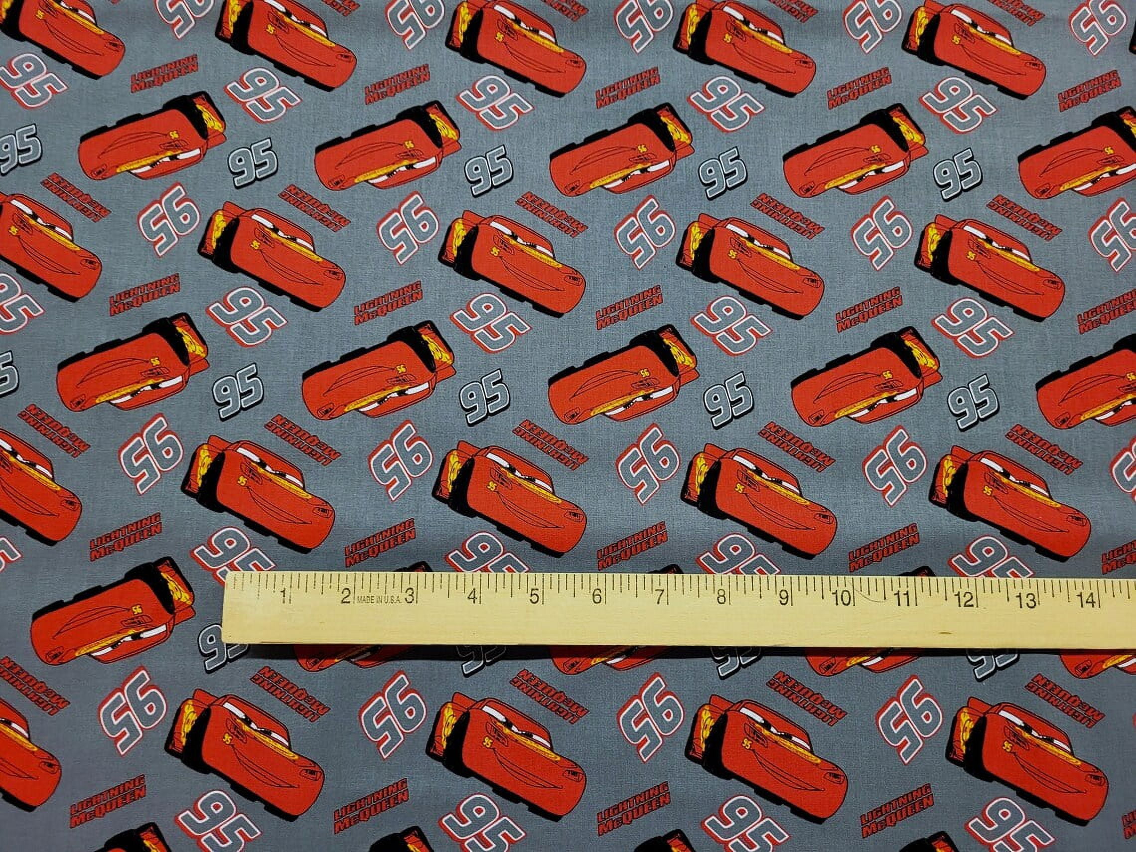 Springs Creative Lightning Mcqueen CTN Cars in Gray 100% Cotton Fabric ...