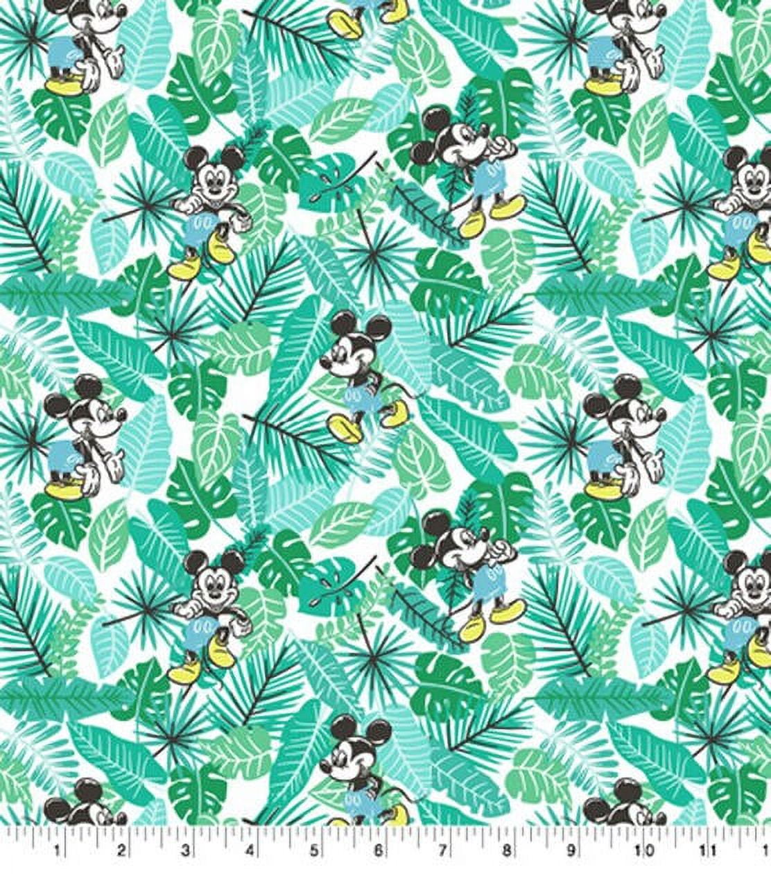 Springs Creative Mickey Tropical Pack Knit 92% Polyester 8% Spandex ...