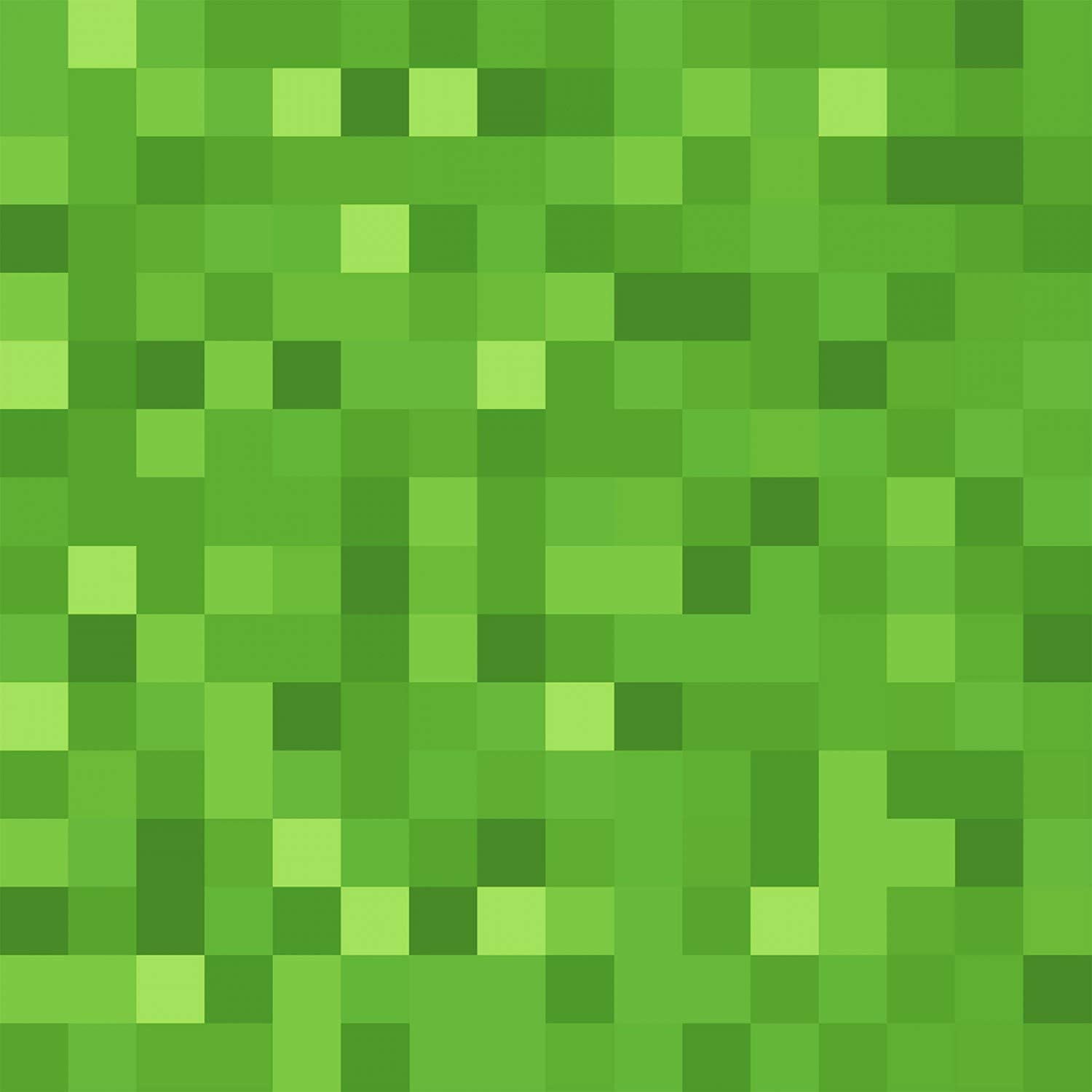 Springs Creative 100% Cotton Minecraft Green Grass Pixels Fabric ...