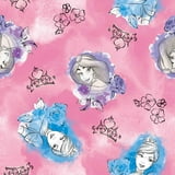 Springs Creative Princess Toss Pink Jasmine and Cinderella 100% Cotton ...